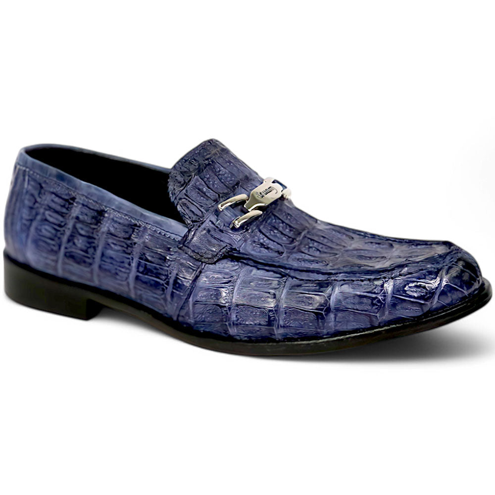 Mauri Chapel 1028/3 Hornback Bit Loafers Wonder Blue | MensDesignerShoe.com