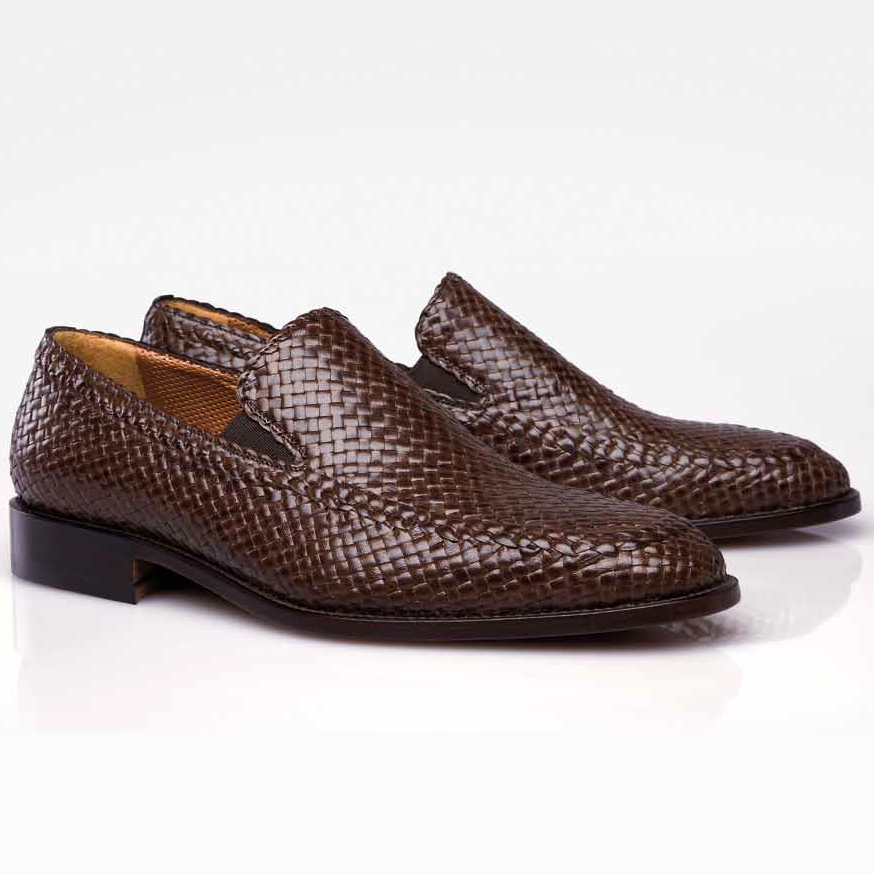 Stemar Messina Woven Gore Loafers | MensDesignerShoe.com