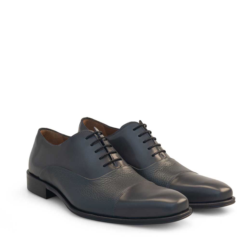 Mezlan Cap Toe Oxford Grey (21456) | MensDesignerShoe.com