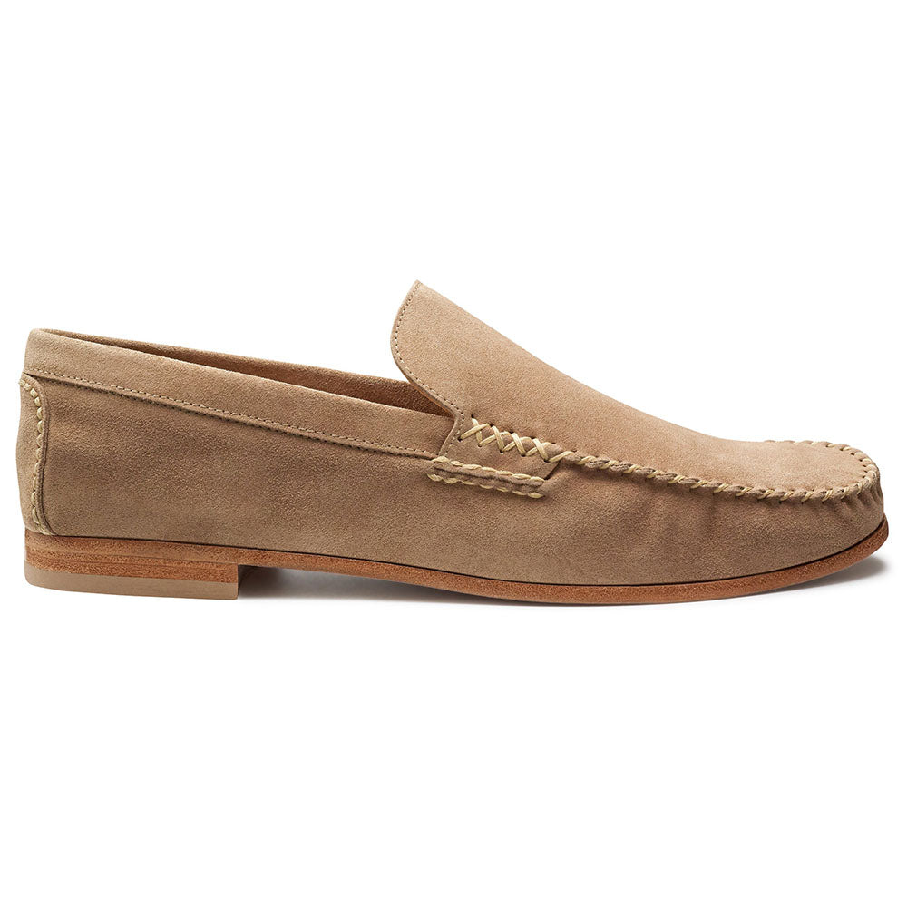 JP Pierre Suede Moccasin Tan (E222885) | MensDesignerShoe.com