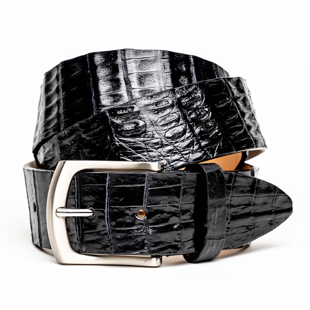 Calzoleria Toscana C4187 Hornback Belt Black | MensDesignerShoe.com