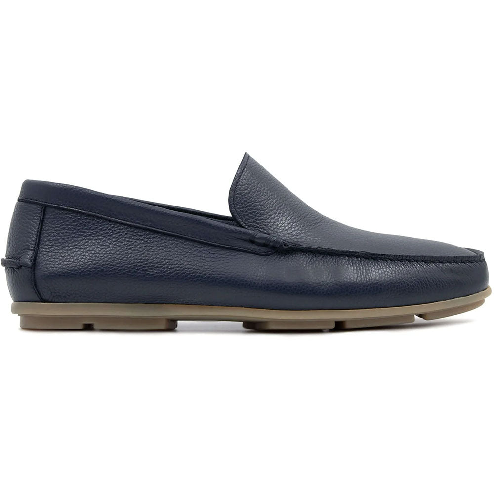 Il Gergo Carlos Leather Driving Shoe Blue | MensDesignerShoe.com