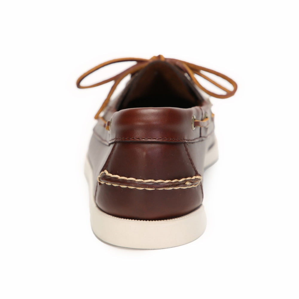 Neil M Boat Shoe Dark Brown | MensDesignerShoe.com