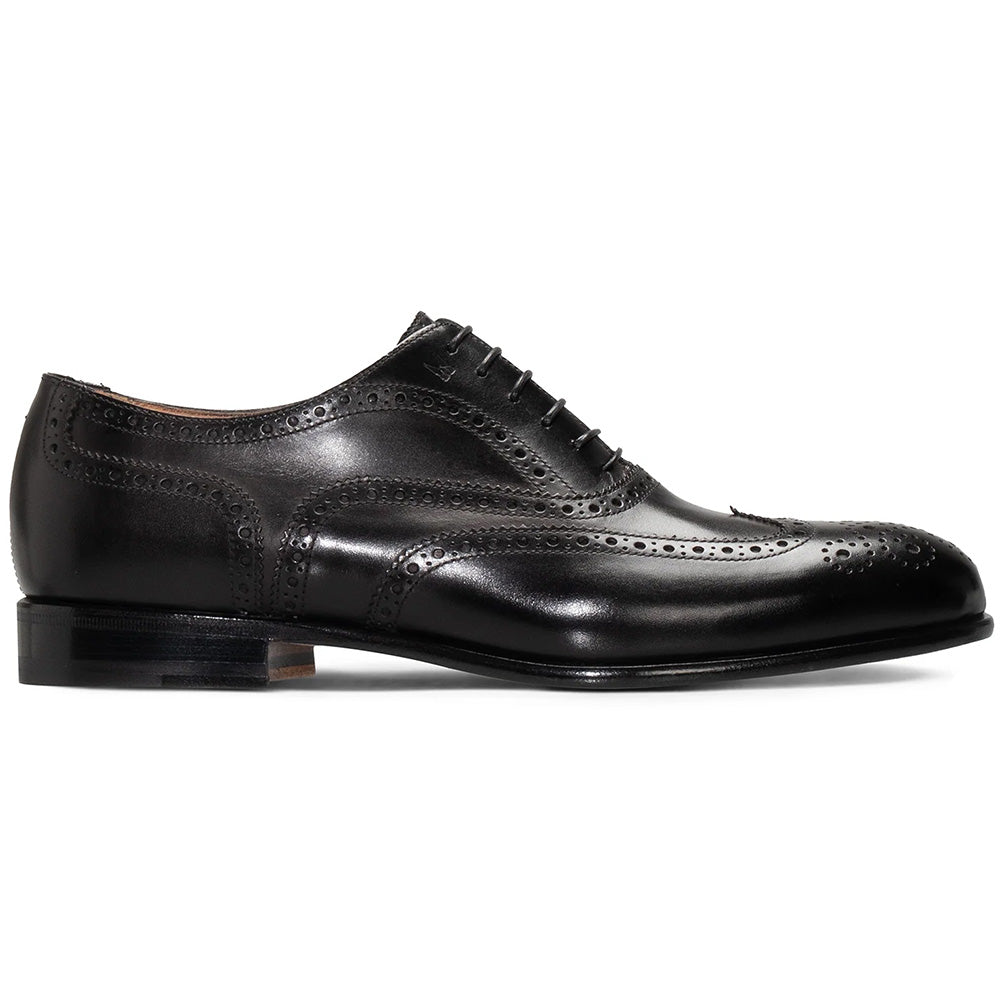 Moreschi Leather Oxford Black (0011000) | MensDesignerShoe.com