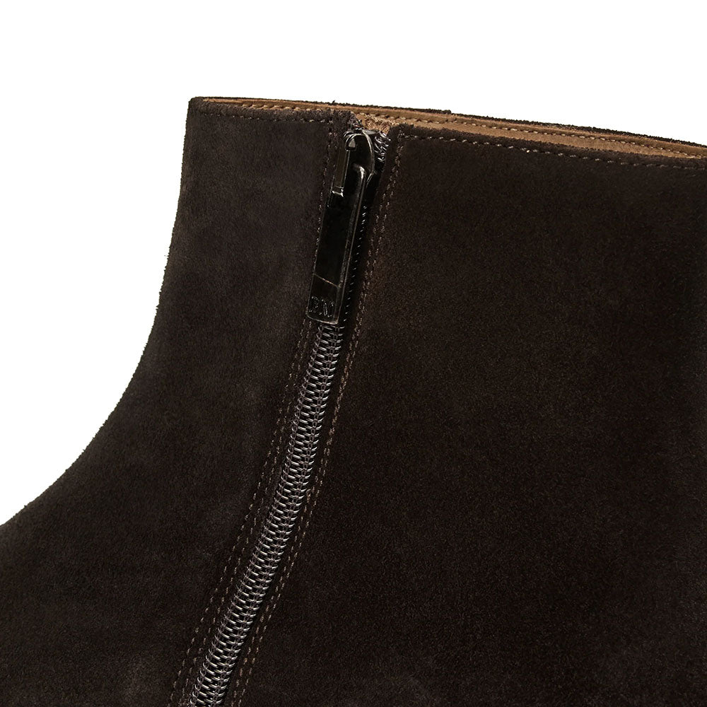 Bruno Magli Raging Suede Side Zip Boot Brown | MensDesignerShoe.com