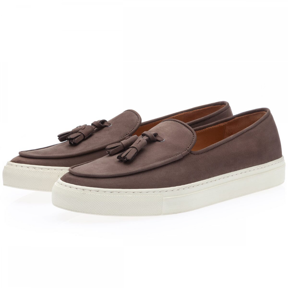Superglamourous Tangerine 2 Skate Nabuk Sneakers Cocoa ...