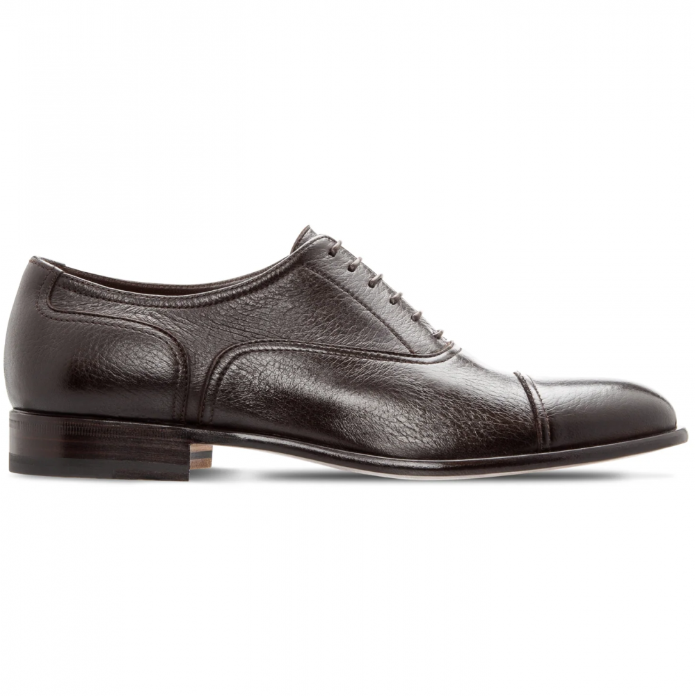 Moreschi Tirana Deerskin Oxfords Brown | MensDesignerShoe.com