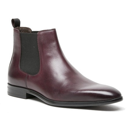 A. Testoni M50006 Boots Chelsea Dark Berry | MensDesignerShoe.com