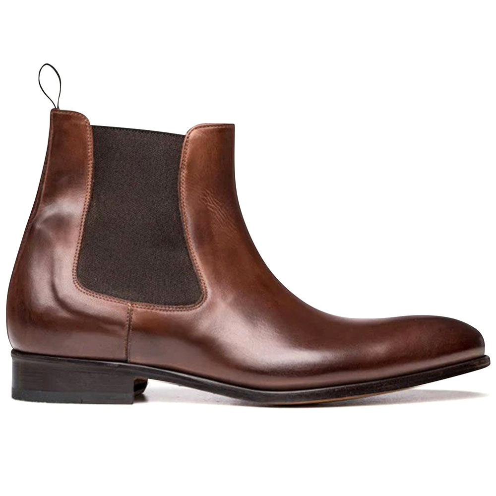 Ace Marks Troy Chelsea Boot Brown Antique | MensDesignerShoe.com