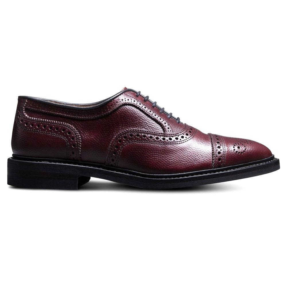 Allen Edmonds Strandmok Football Grain Cap-toe Oxford Burgundy (6955 ...
