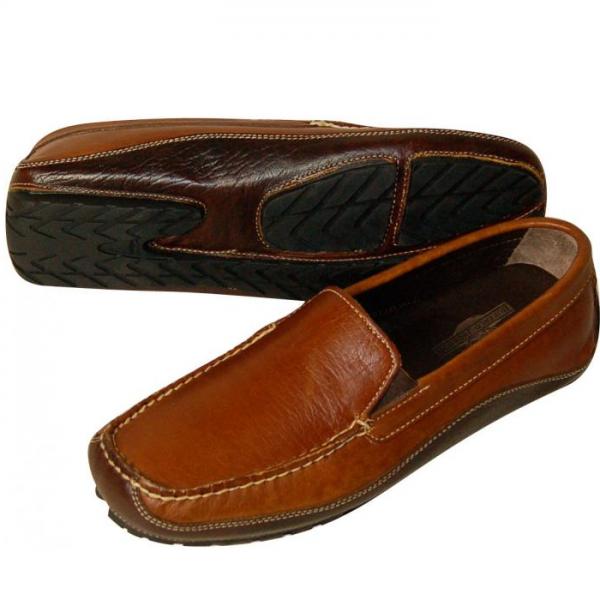 Buffalo Jackson Jackson Tumbled Bison Driving Shoes Burnished Tan ...