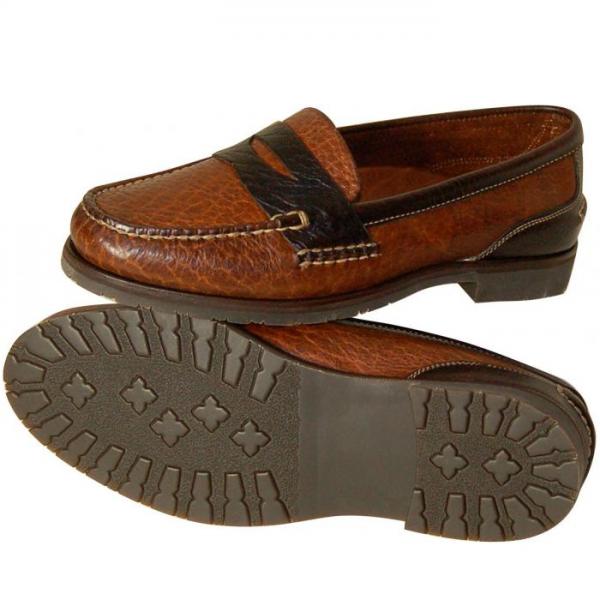 Buffalo Jackson Yosemite Bison Penny Loafers Walnut / Dark Mahogany ...