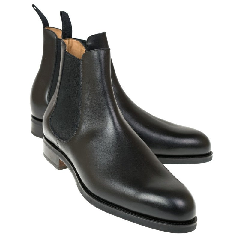 Carmina Chelsea Boots 810 Forest Black | MensDesignerShoe.com