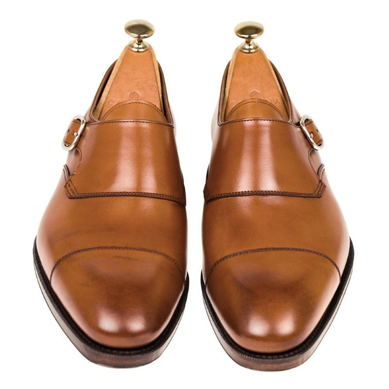 Carmina Monk Strap 80343 Rain Tan | MensDesignerShoe.com