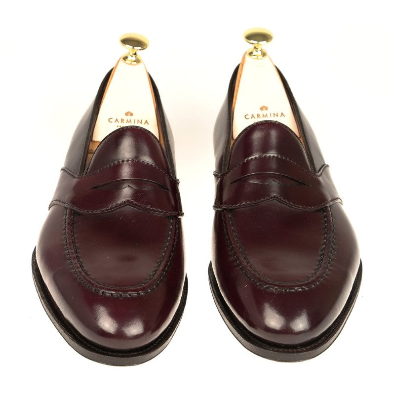 Carmina Shell Cordovan Full Strap Loafers 80372 Uetam Ee Burgundy ...