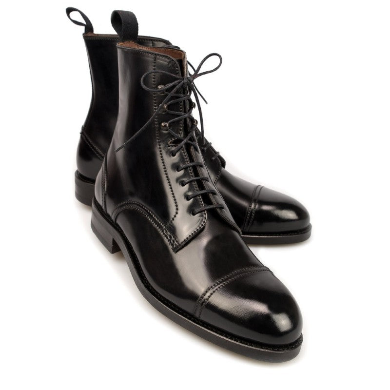 Carmina Shell Cordovan Jumper Boots 80184 Oscar Black ...