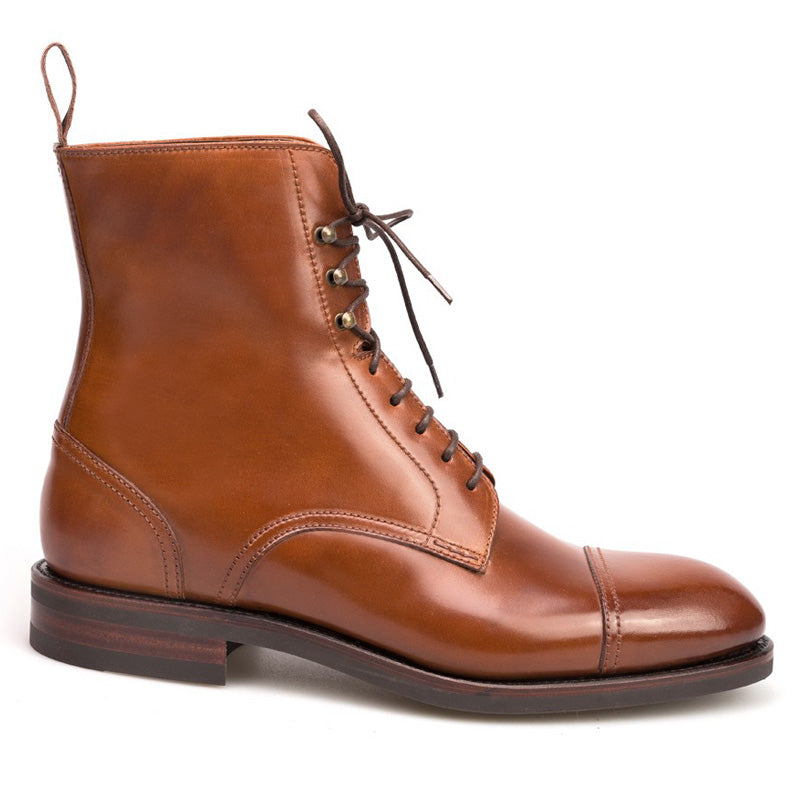Carmina Shell Cordovan Jumper Boots 80184 Oscar Bourbon ...