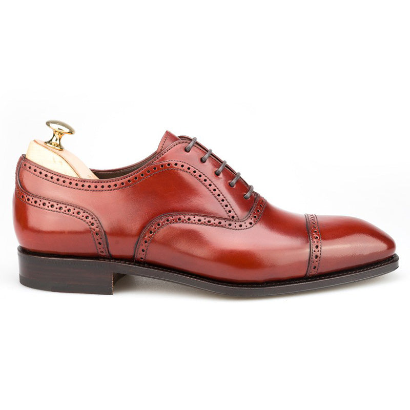 Carmina Shell Cordovan Oxfords 80105 Simpson Rubi | MensDesignerShoe.com