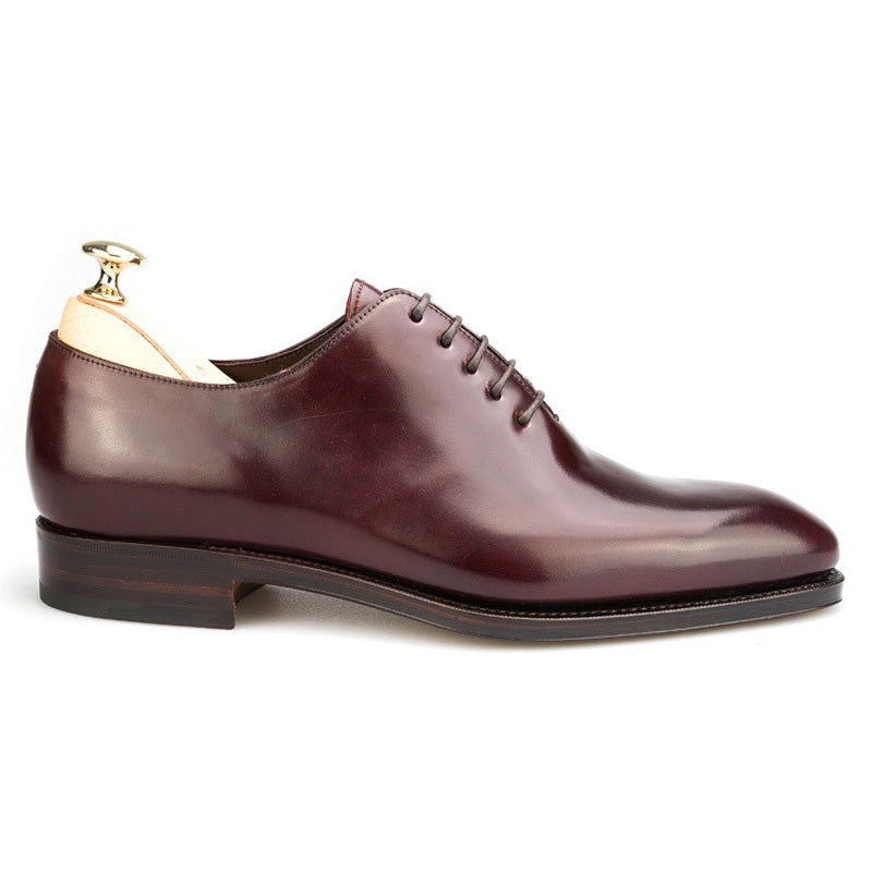 Carmina Shell Cordovan Wholecut 910 Rain Burgundy | MensDesignerShoe.com