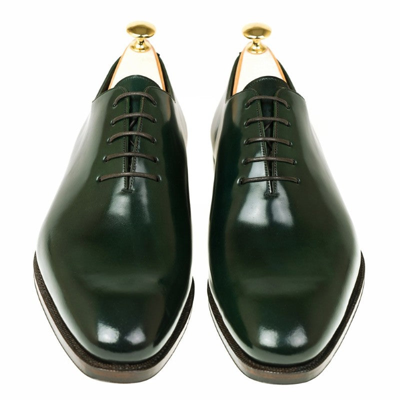 Carmina Shell Cordovan Wholecut 910 Rain Green | MensDesignerShoe.com