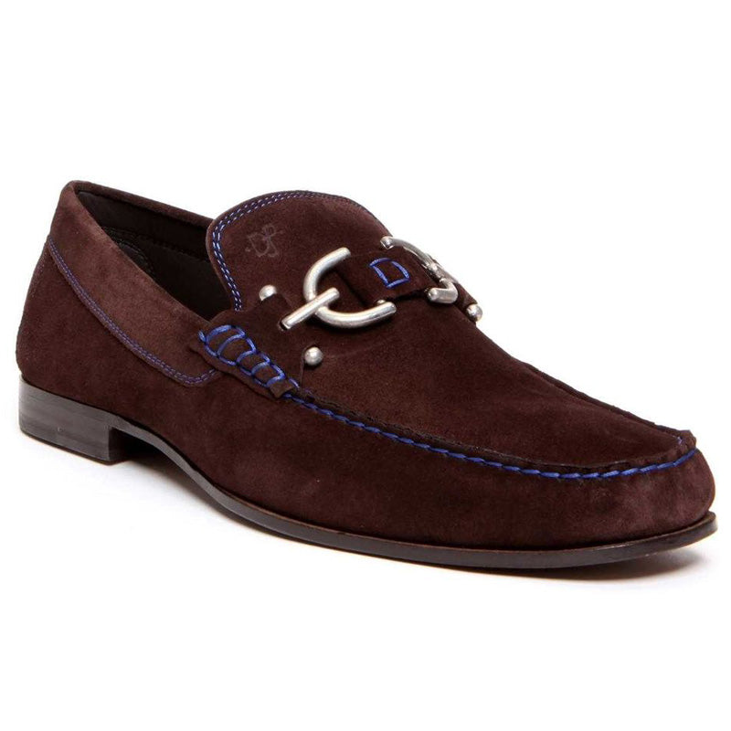 Donald Pliner Dacio Suede Loafer Shoe Expresso | MensDesignerShoe.com