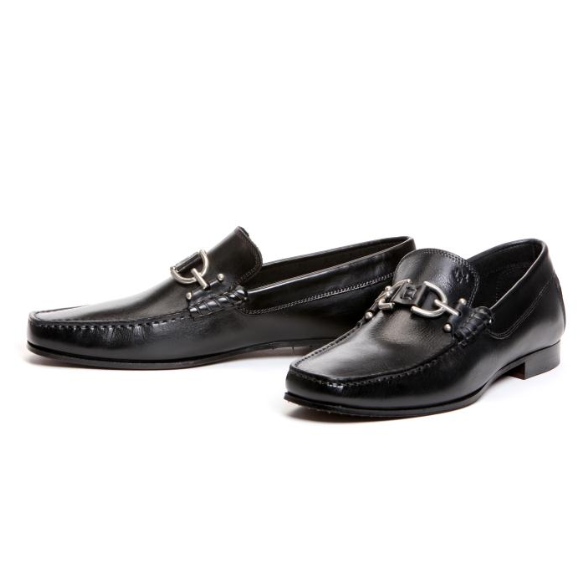 Donald J Pliner Dacio Loafers Black | MensDesignerShoe.com