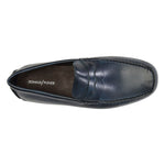 Donald Pliner Vione Calfskin Loafer Navy | MensDesignerShoe.com