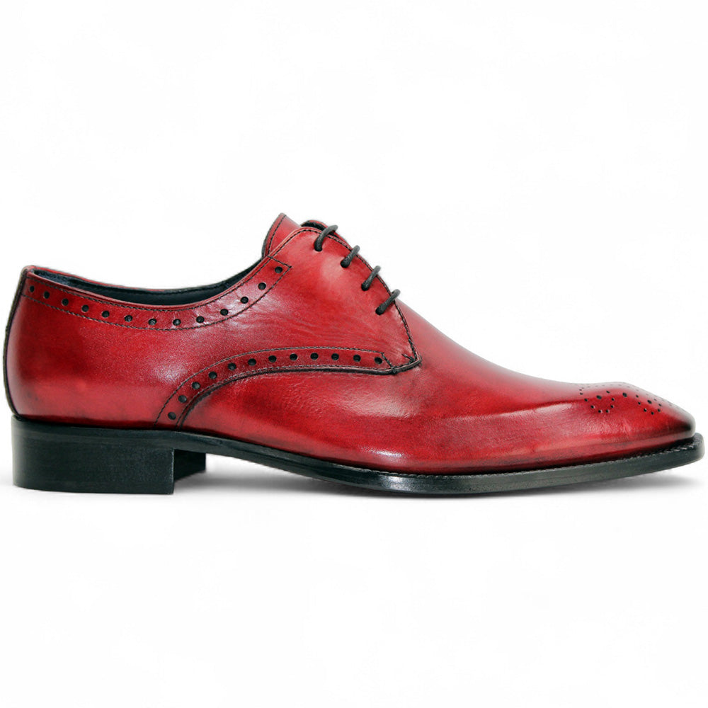 Duca by Matiste Arpino Genuine Leather Shoes Red | MensDesignerShoe.com