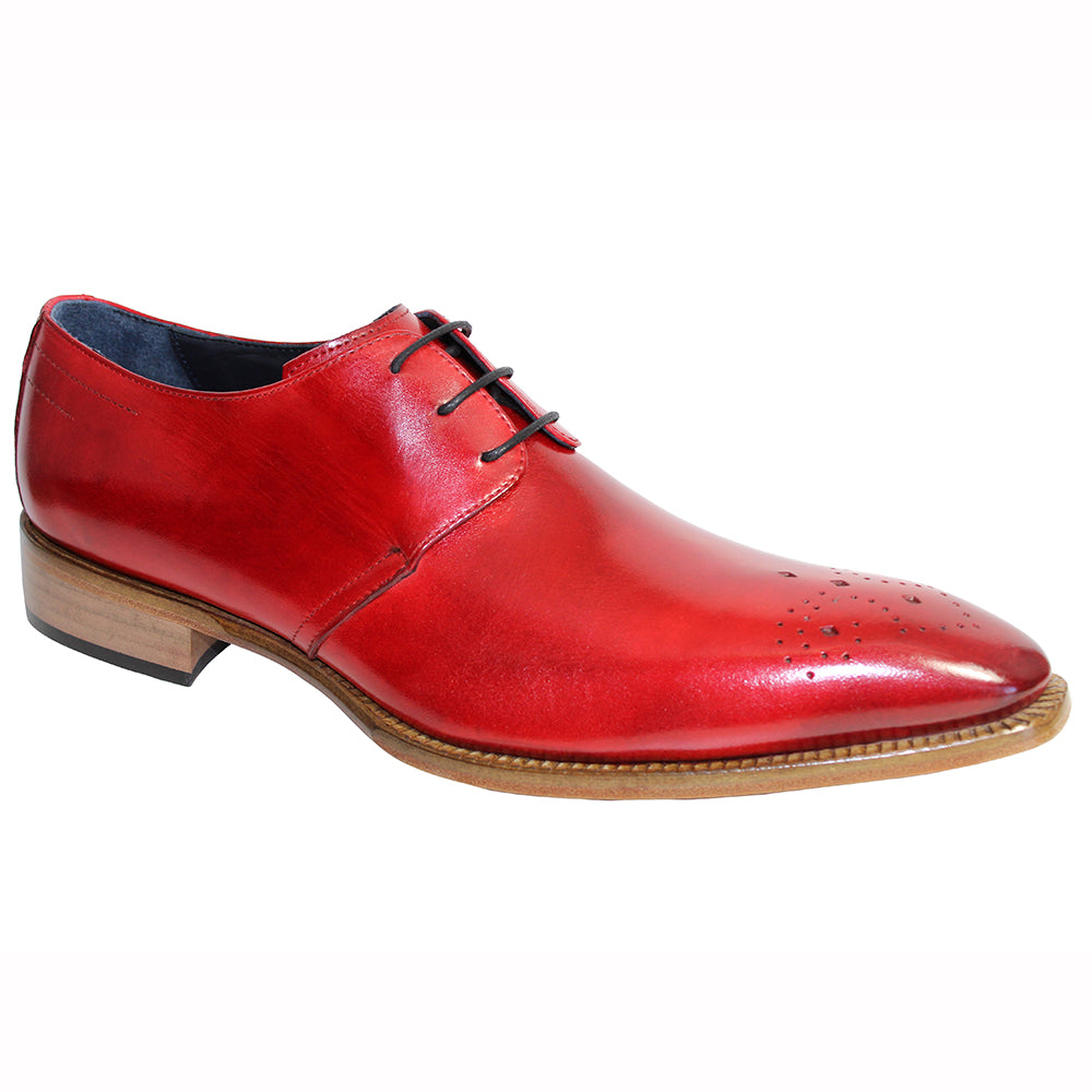 Duca by Matiste Pavona Leather Shoes Red | MensDesignerShoe.com