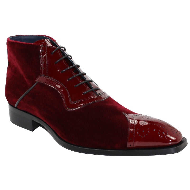 Duca by Matiste Perugia Boots Burgundy | MensDesignerShoe.com