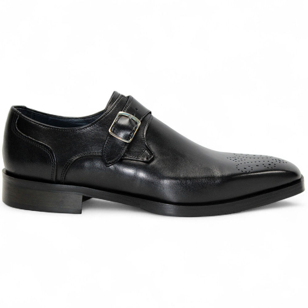 Firmani Duncan Leather Shoes Black | MensDesignerShoe.com