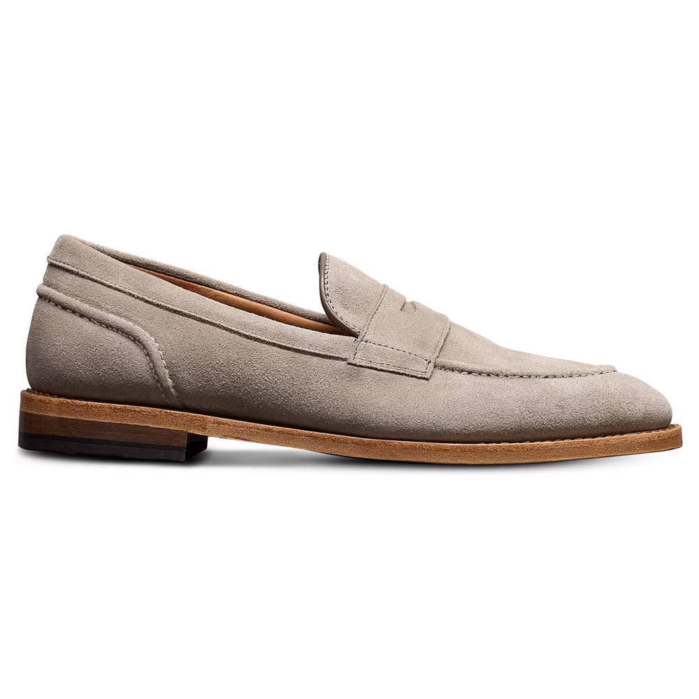 Allen Edmonds Randolph 2.0 Suede Penny Loafer Bone | MensDesignerShoe.com