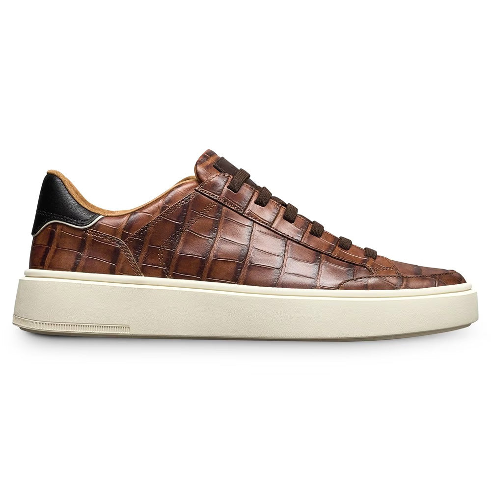 Allen Edmonds Oliver Embossed Crocodile Slip-on Stretch-lace Sneaker ...