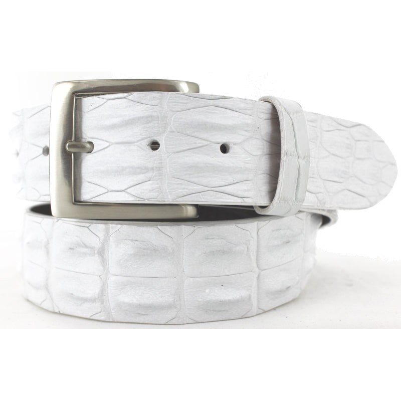 Custom Genuine Saltwater Crocodile Belt | MensDesignerShoe.com