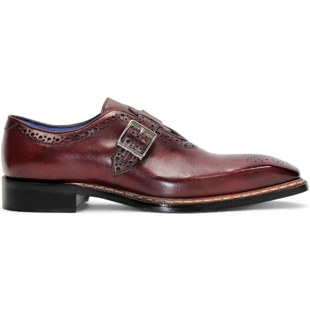 Emilio Franco Filippo Genuine Leather Shoes Burgundy | MensDesignerShoe.com