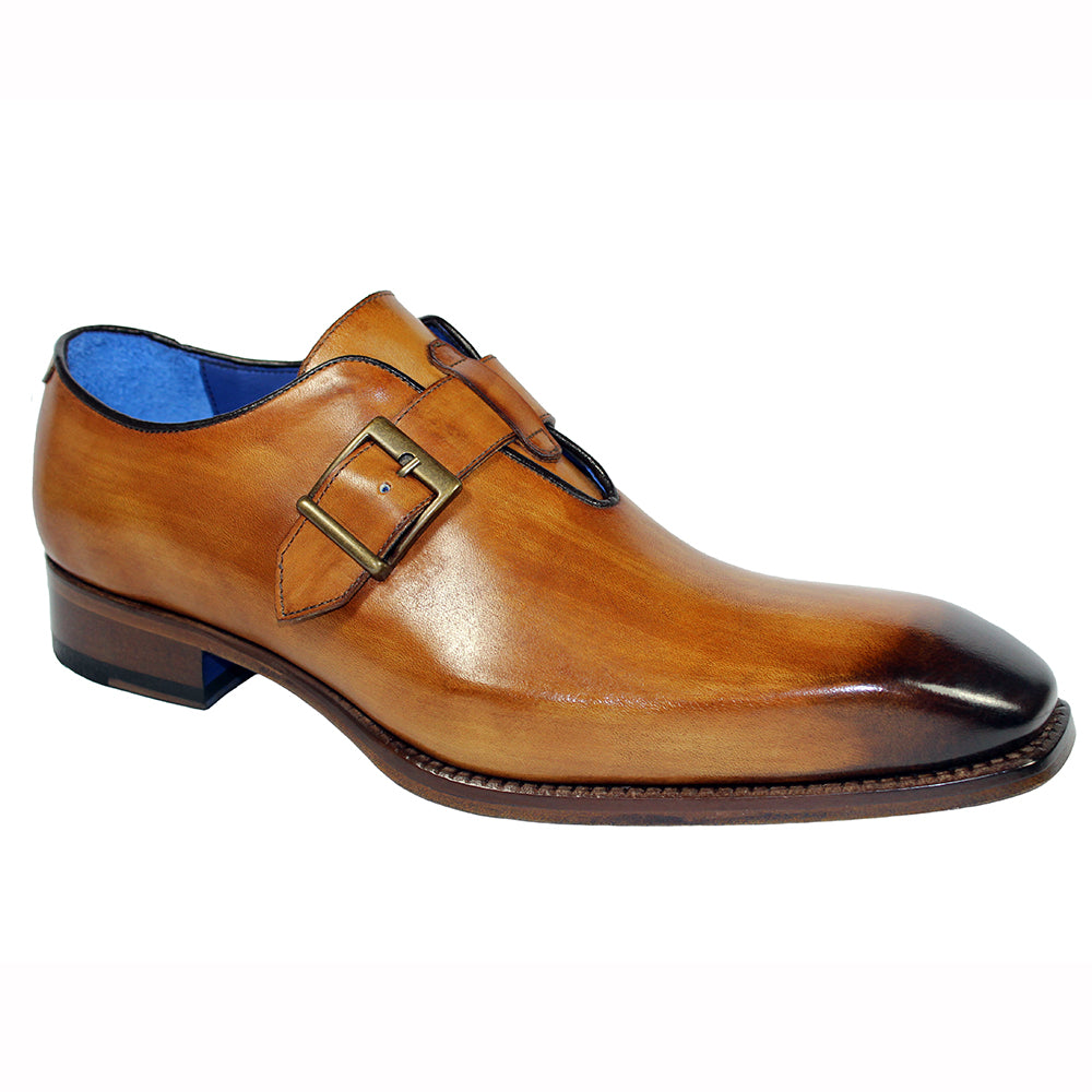 Emilio Franco Filippo Leather Shoes Cognac | MensDesignerShoe.com