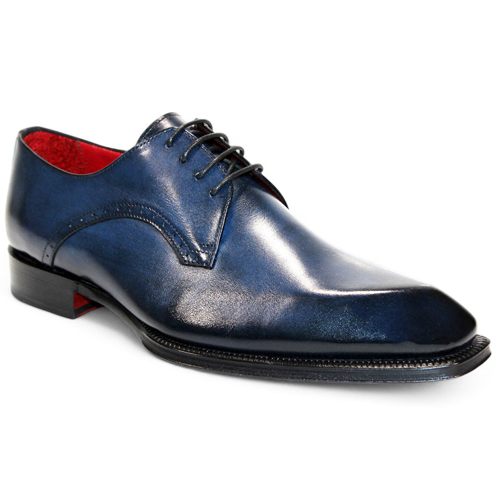 Emilio Franco Renzo Leather Shoes Navy | MensDesignerShoe.com