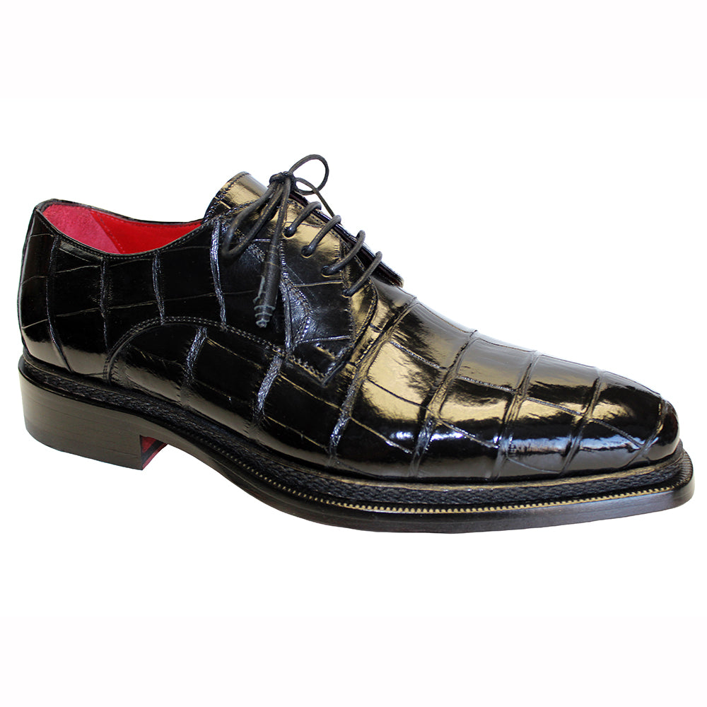Fennix Gabriel Alligator Shoes Black | MensDesignerShoe.com