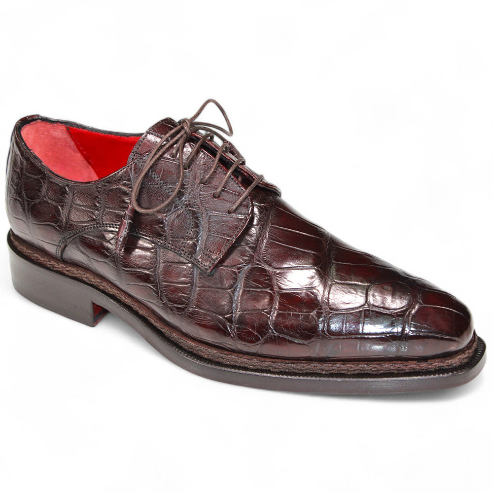 Fennix Gabriele Genuine Alligator Shoes Brown | MensDesignerShoe.com