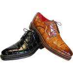 Fennix Gabriele Genuine Alligator Shoes Cognac | MensDesignerShoe.com