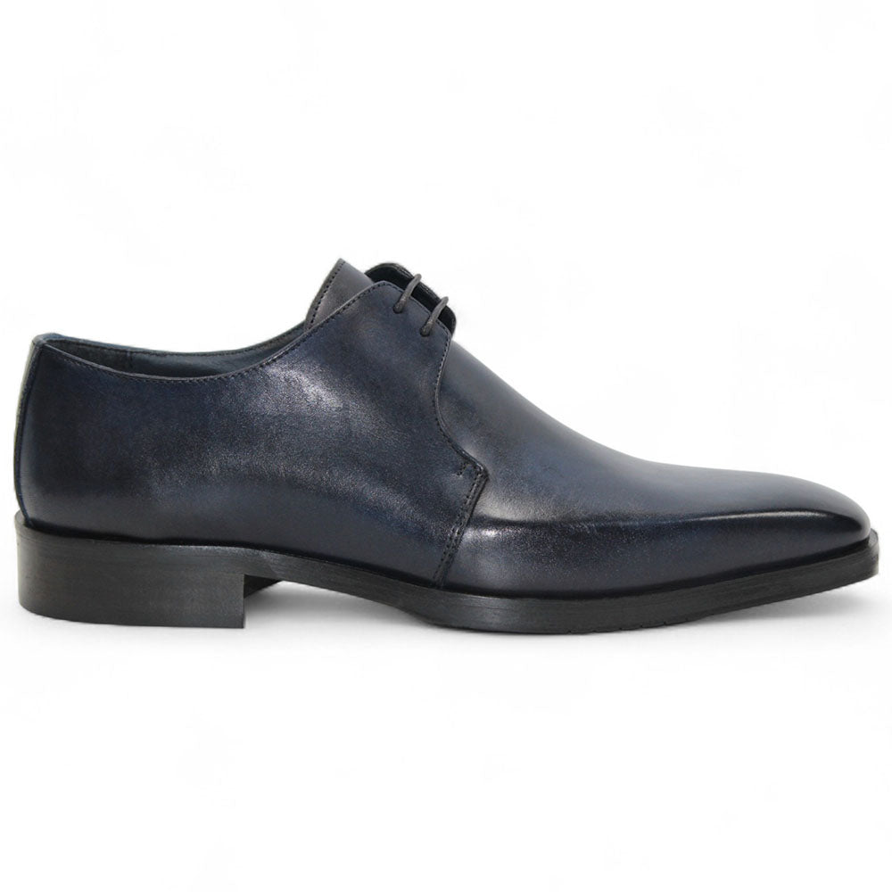 Firmani Frank Leather Shoes Navy | MensDesignerShoe.com