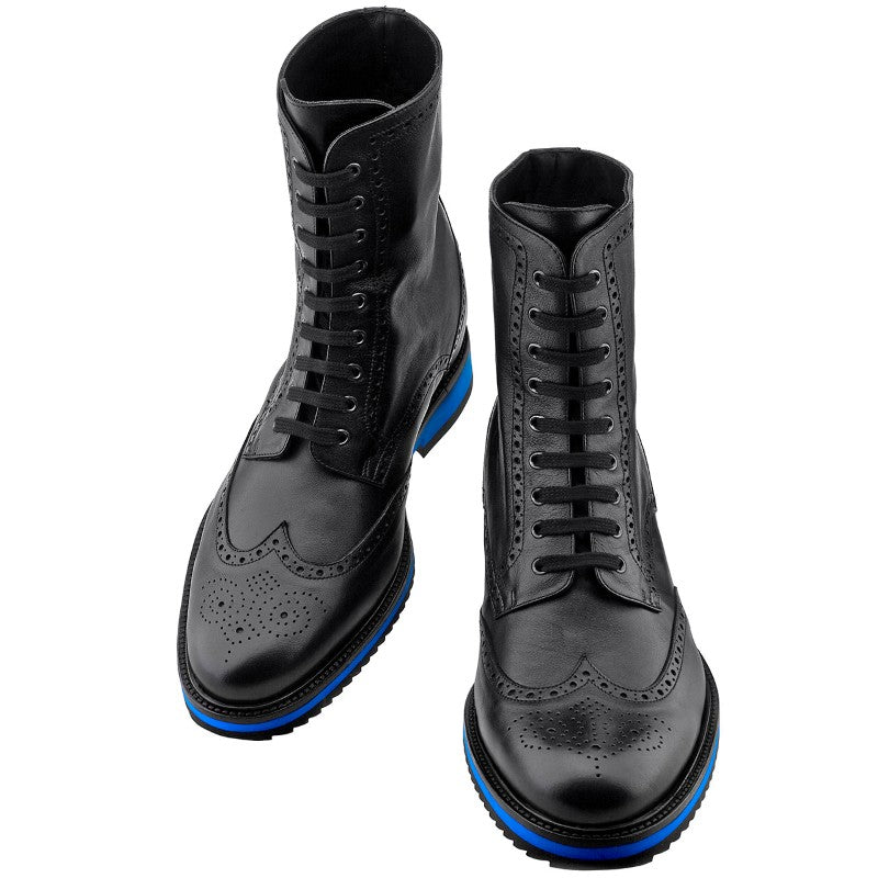 Guido Maggi Berlin Full Grain Boots Black | MensDesignerShoe.com