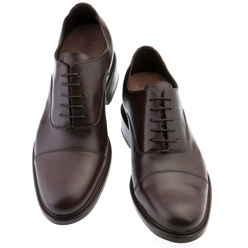 Guido Maggi Castro Full Grain ShoesDark Brown | MensDesignerShoe.com