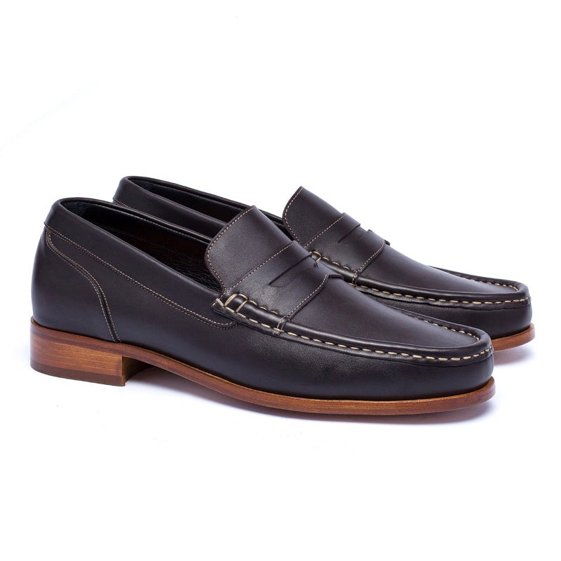 Guido Maggi Muscat Full Grain Shoes Dark Brown | MensDesignerShoe.com