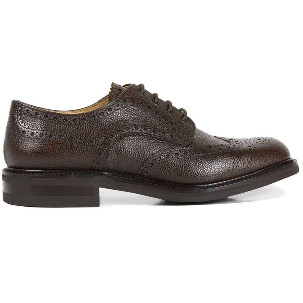 Il Gergo Tricky Wingtip Derby Grain Dark Brown | MensDesignerShoe.com