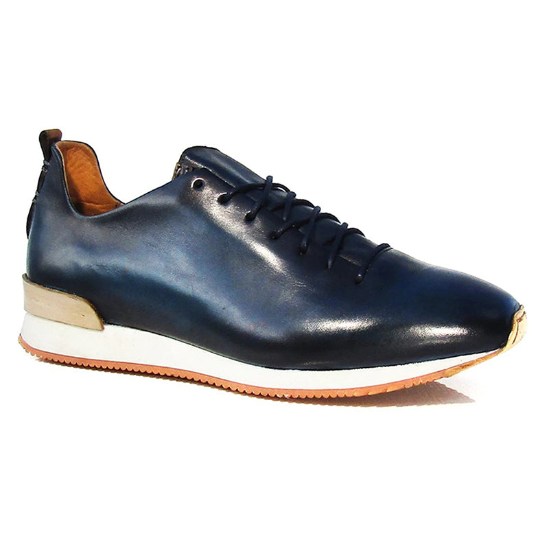 Jose Real Carrera Prince Sneakers Blue Cuoio | MensDesignerShoe.com