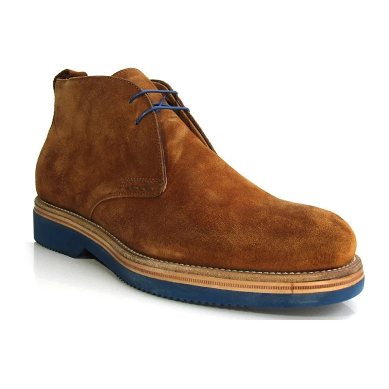 Jose Real Forte Velour Boots Whisky Brown | MensDesignerShoe.com