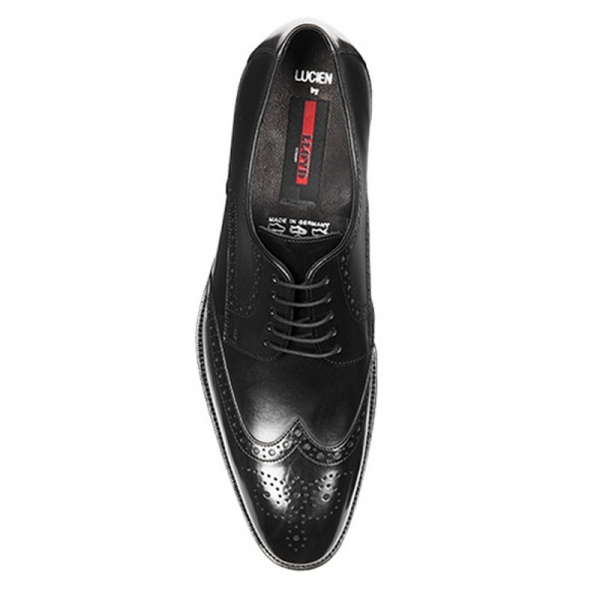 Lloyd Lucien Wingtip Shoes Black | MensDesignerShoe.com