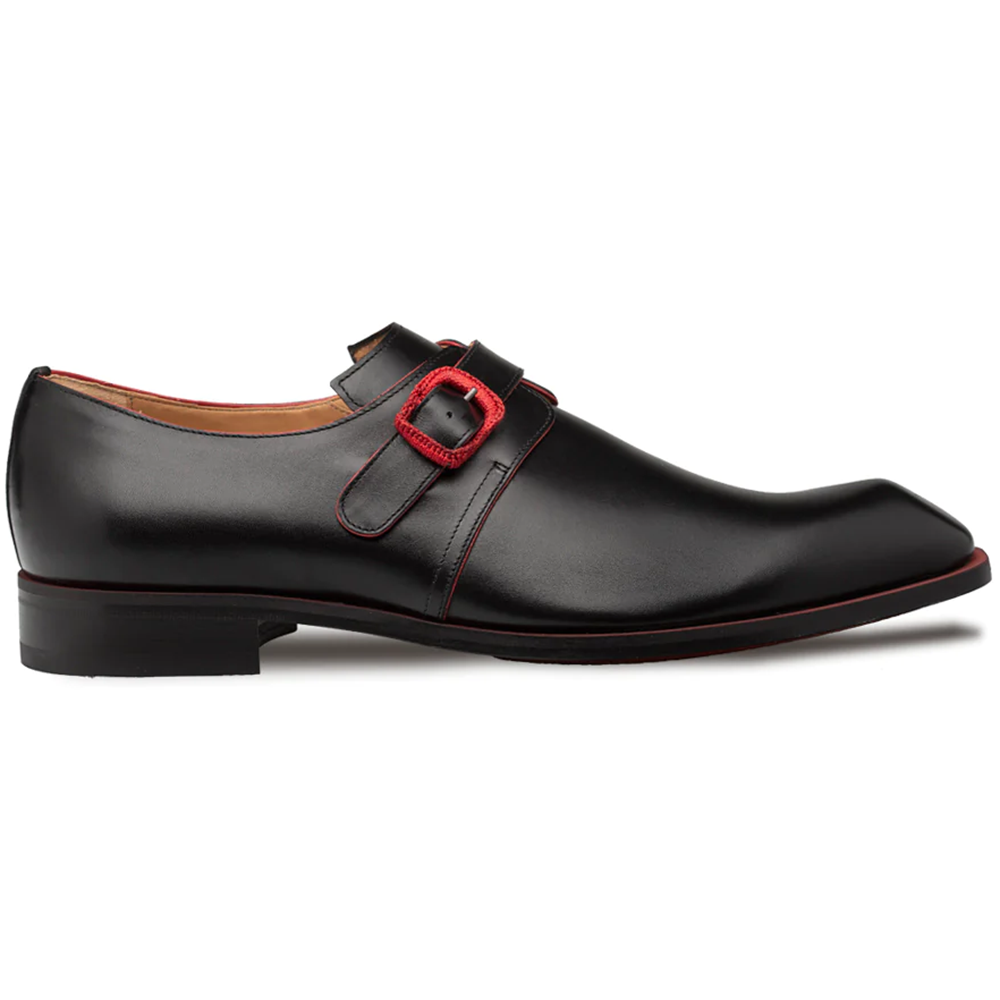 Mezlan Profumo Monk Strap Black (21148) | MensDesignerShoe.com