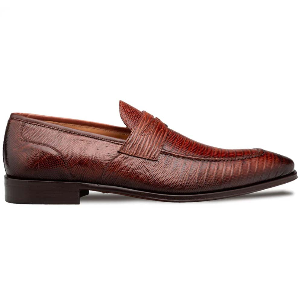 Mezlan Mayor Lizard Penny Loafer Sport (50121-L) | MensDesignerShoe.com